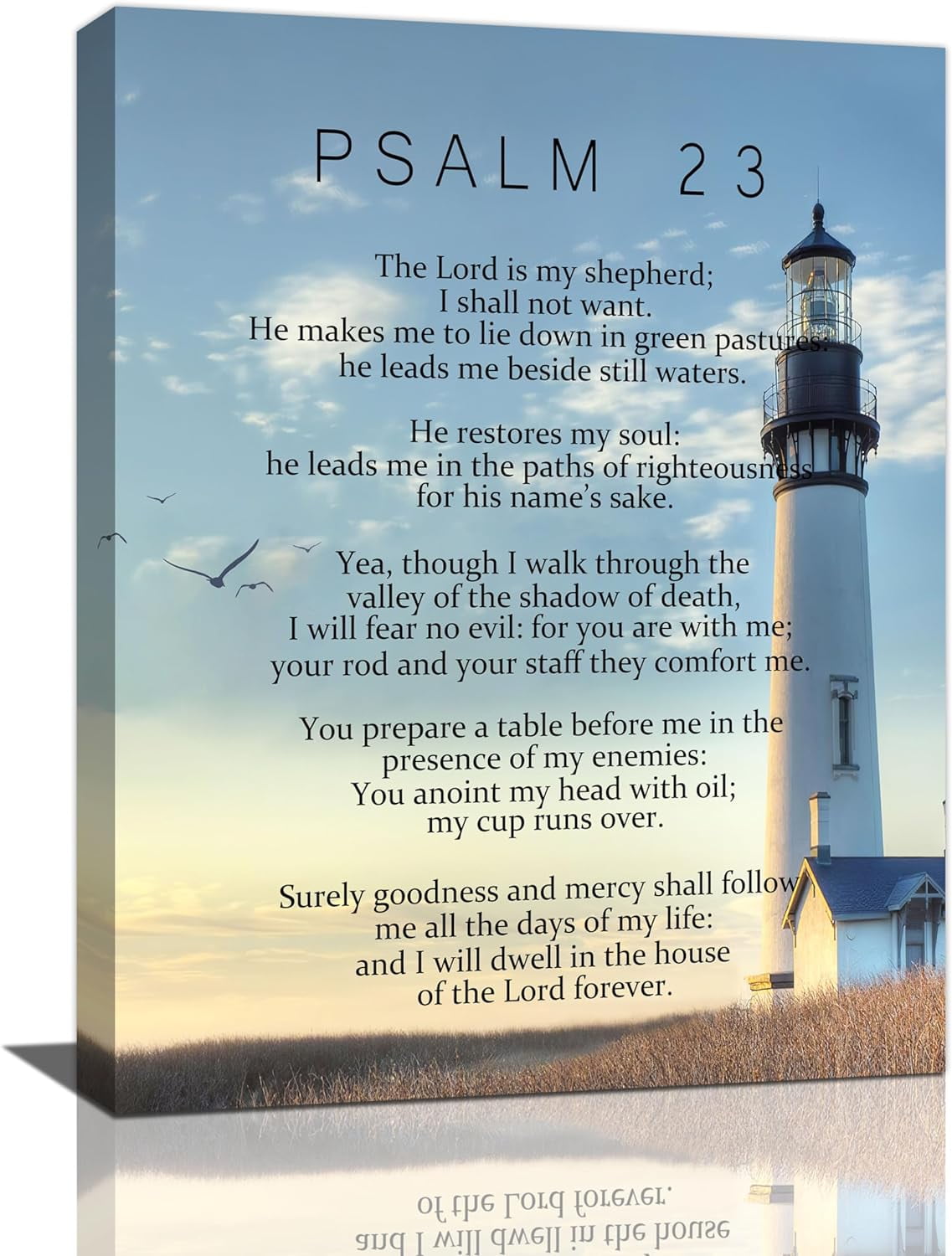 Psalm 23 Wall Art Bible Verse Pictures Wall Decor Christian Scriptures ...