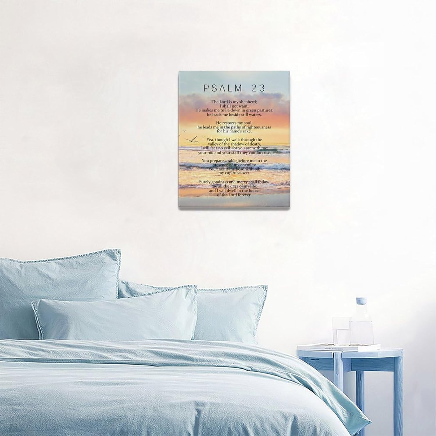 Psalm 23 Wall Art Bible Verse Pictures Wall Decor Christian Scriptures ...