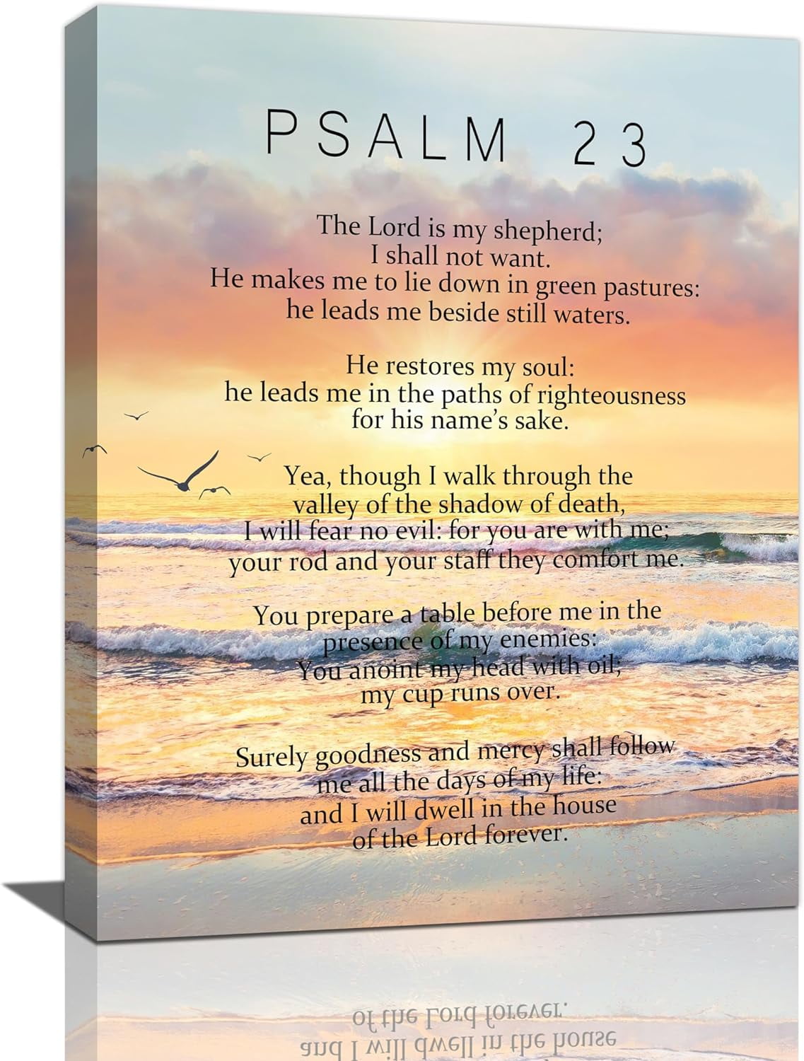 Psalm 23 Wall Art Bible Verse Pictures Wall Decor Christian Scriptures ...