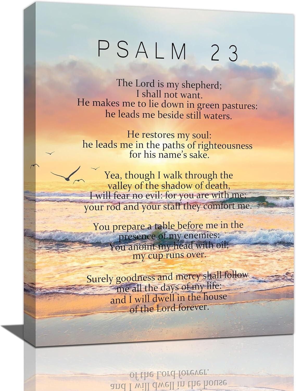 Psalm 23 Wall Art Psalm 23 Poster Pictures Wall Decor Psalms Sign ...