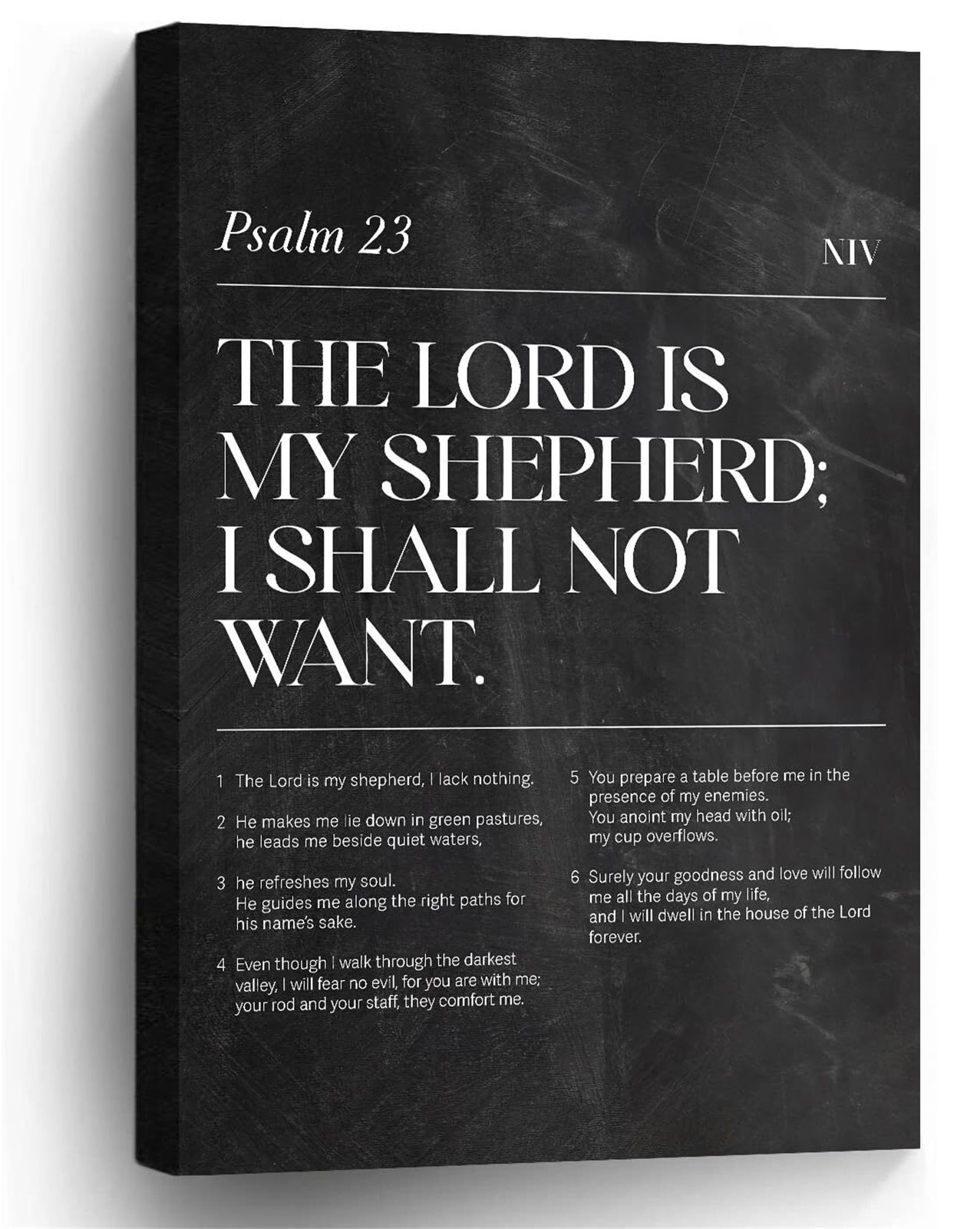Psalm 23 Wall Art poster The Lord Is My Shepherd Bible Verse Christian ...