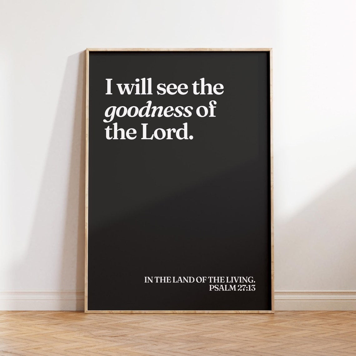 Psalm 27 Christian Wall Art Quote Wall Art Bible Verse Poster ...