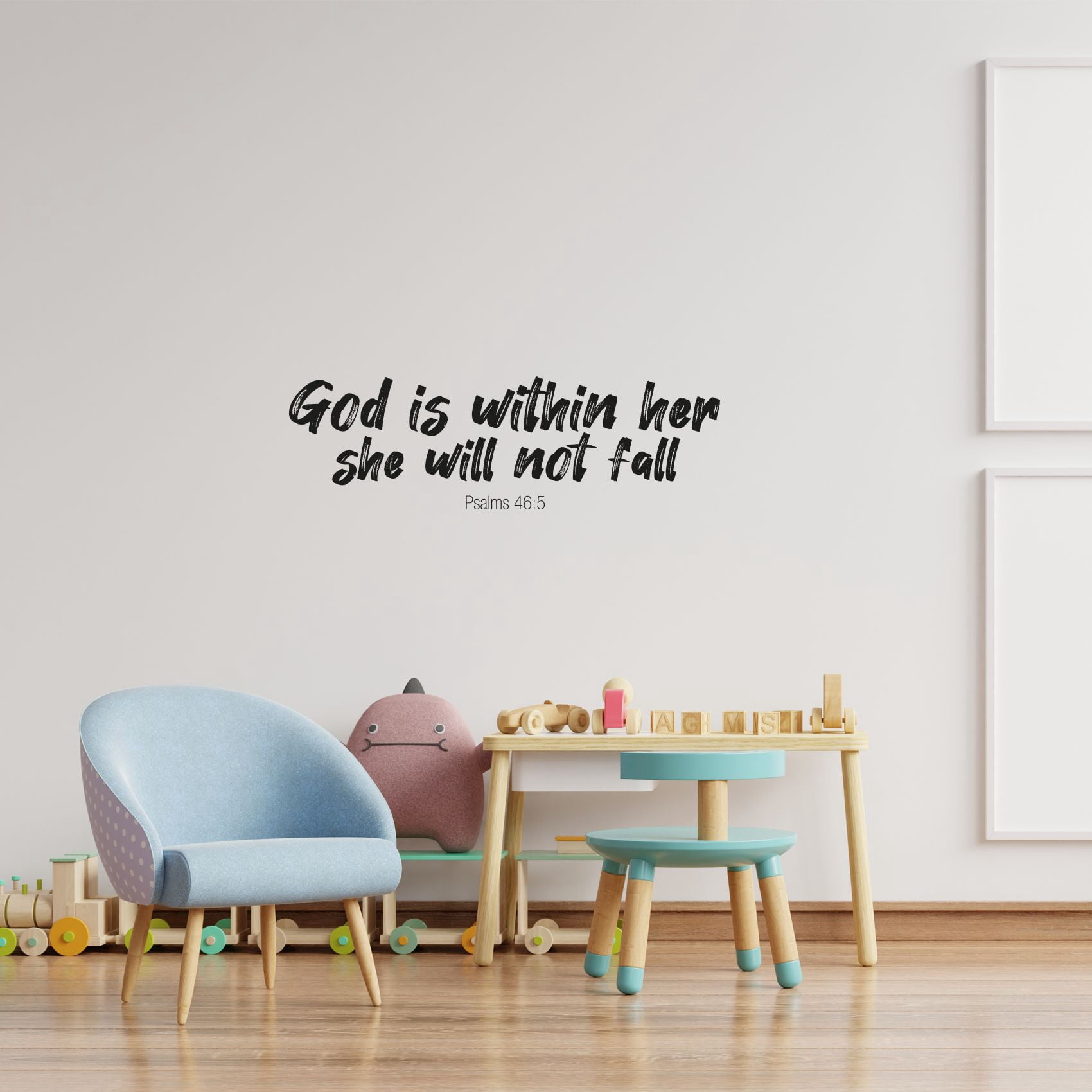 Psalm 46:5 God Is Within Her She Will Not Fall - Bible Verse Wall Decal ...