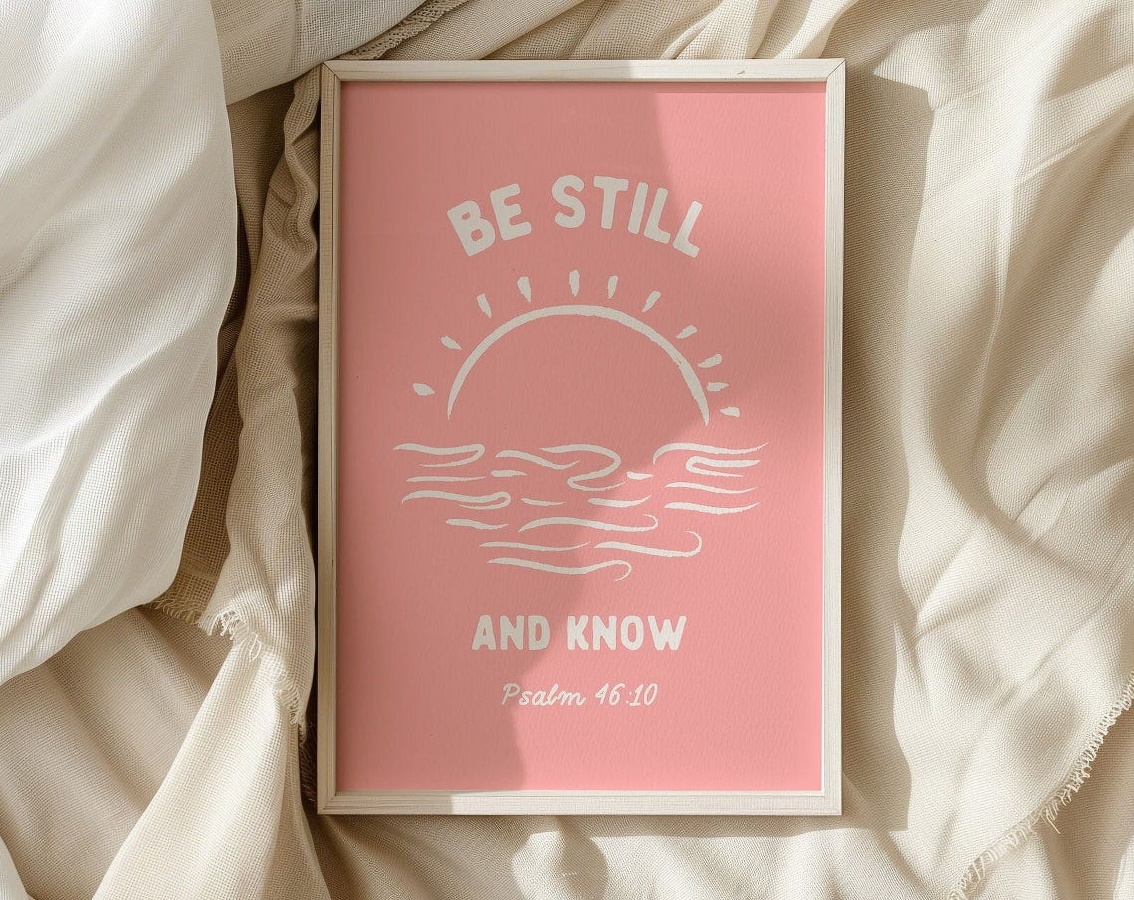 Psalm 46 Beachy Wall Art, Christian Wall Art, Tropical Decor, Bible ...