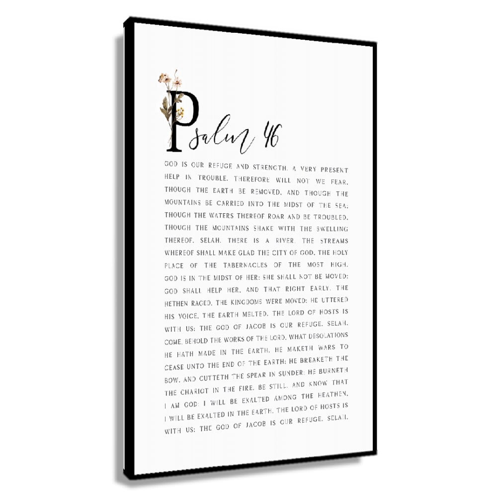 Psalm 46 Bible Verse Wall Art Printable Scripture Printable Minimalist ...