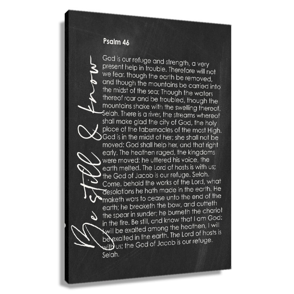Psalm 46 Wall Art Bible Verse Poster for Bedroom Decor Aesthetic ...