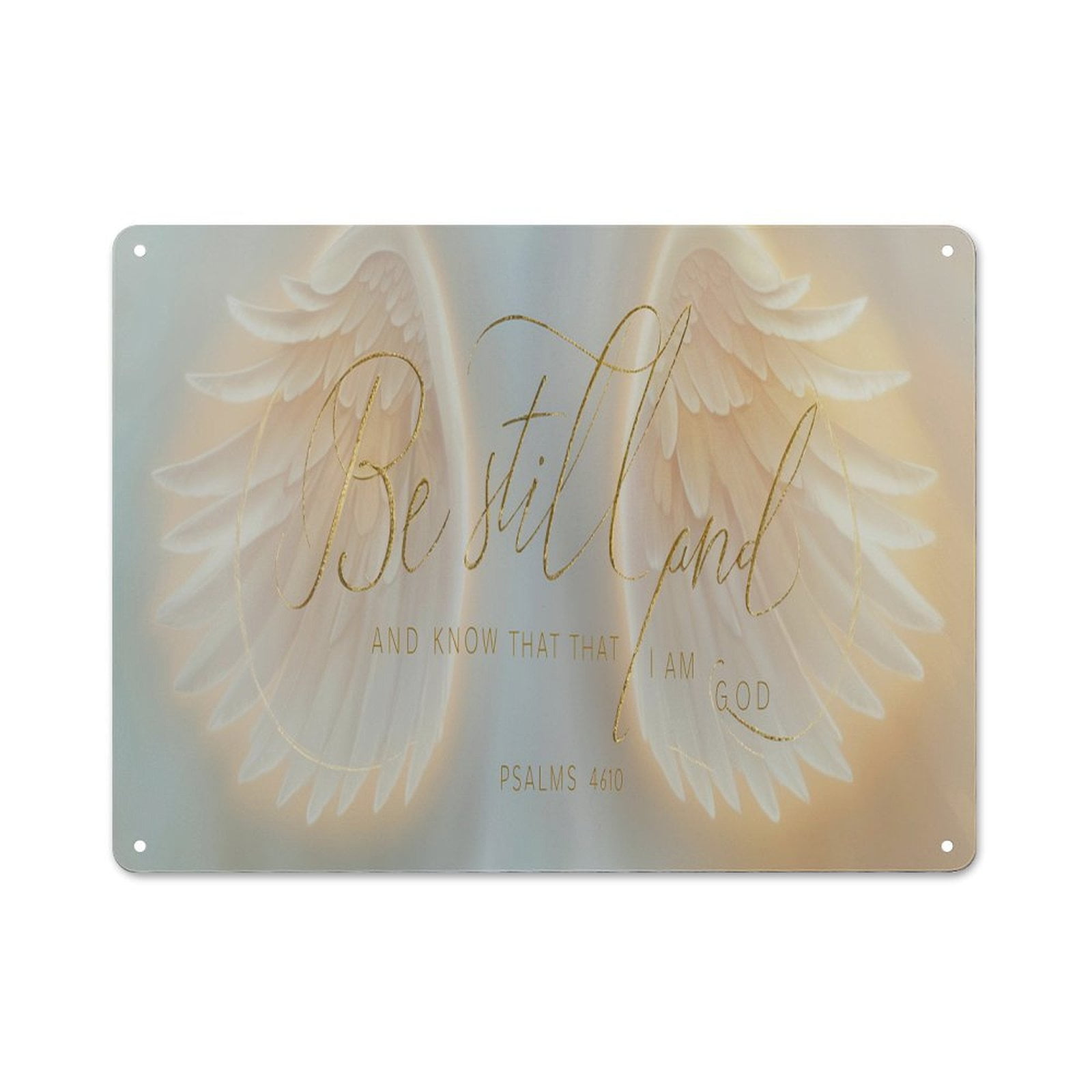 Psalm 4610 Bible Verse Be Still And Know That I AM Metal Tin Sign ...
