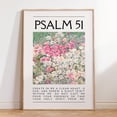Psalm 51 Flower Market Print: Christian Bible Verse Wall Art - Walmart.com