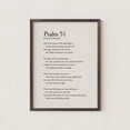 Psalm 51 Print Christian Wall Art Bible Verse Poster Scripture Home ...
