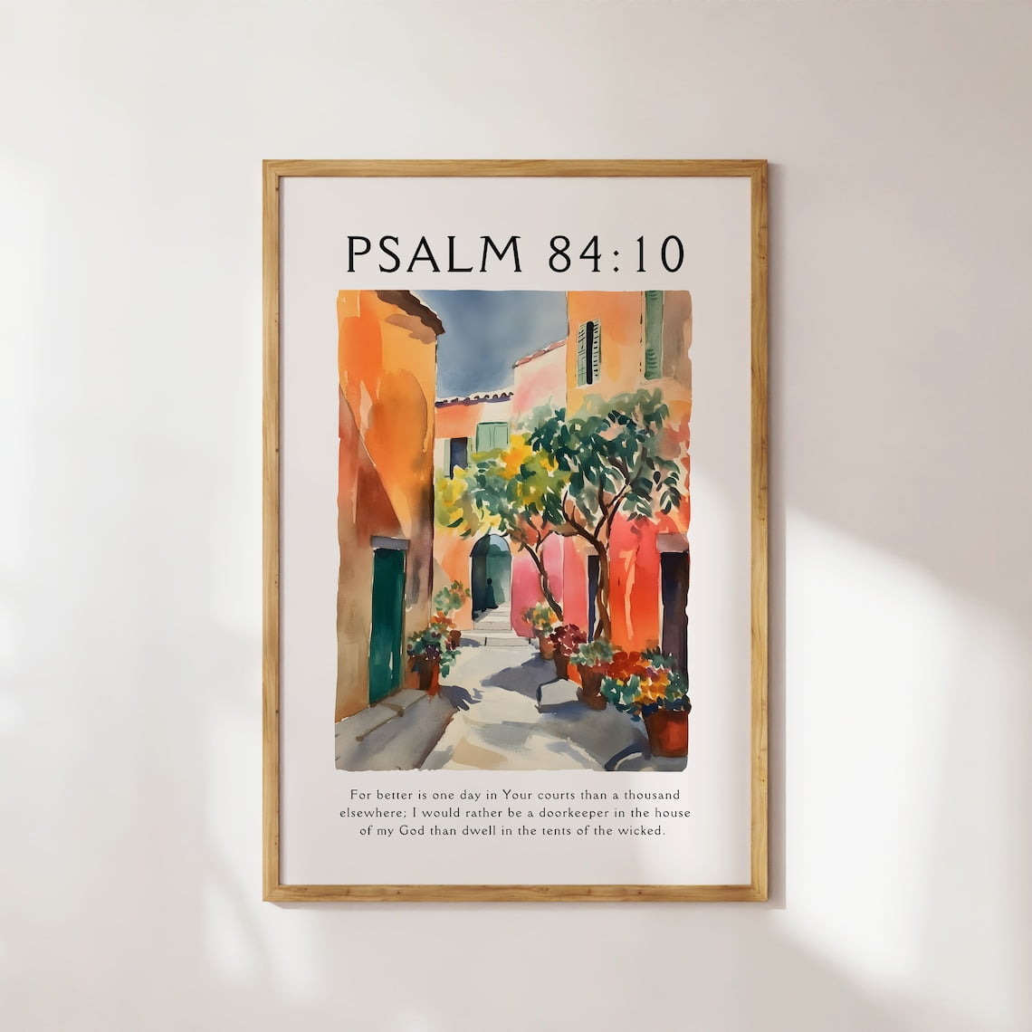 Psalm 84, Matisse Print, Christian Poster, Maximalist, Watercolor ...