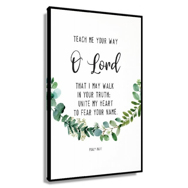 Psalm 86 11 Bible Verse Wall Art, Christian Wall Art Bible Quote Prints ...