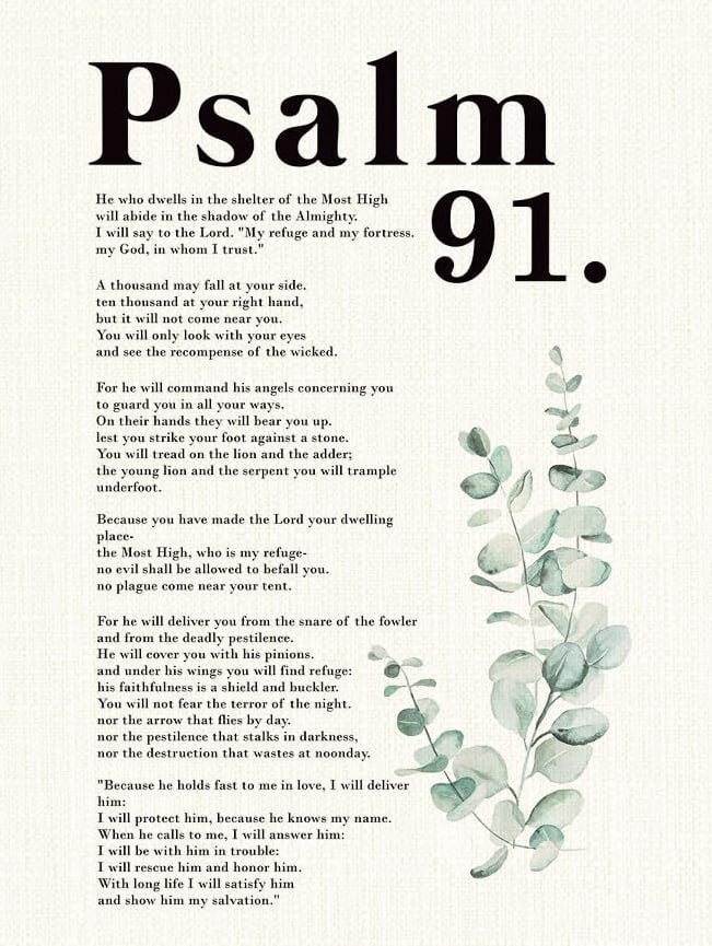Psalm 91 Christian He Who Dwells In The Shelter Inspirational Bible ...