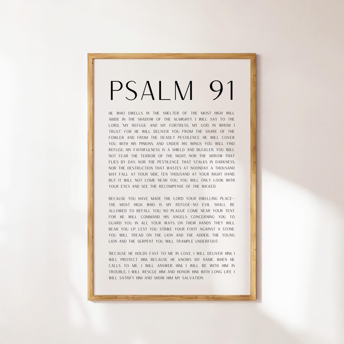 Psalm 91, Christian Wall Art, Art Posters, Bible Verse Decor, Vintage ...