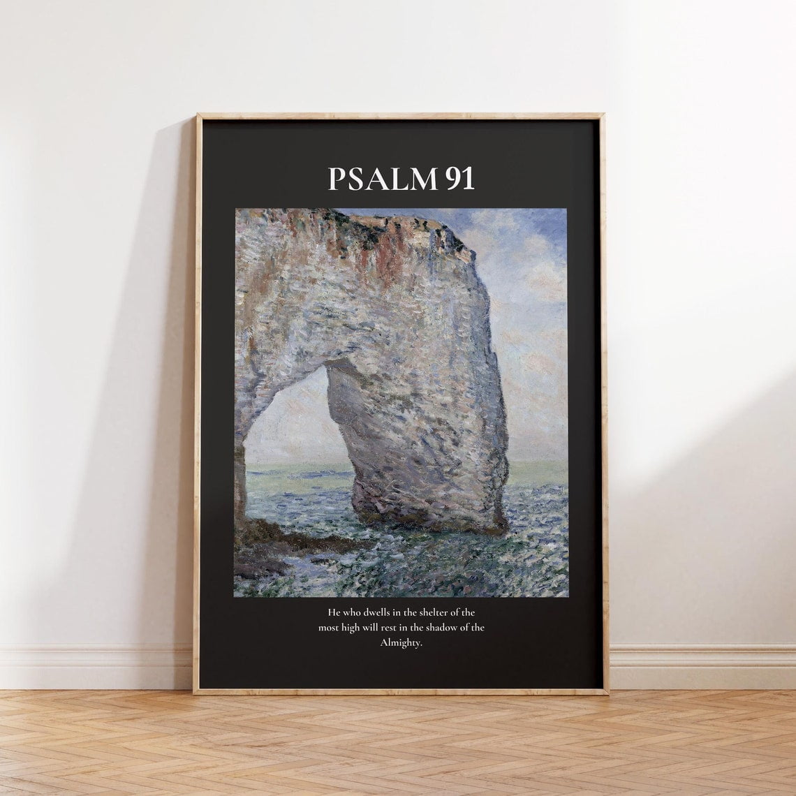 Psalm 91 Christian Wall Art Quote Wall Art Bible Verse Poster ...