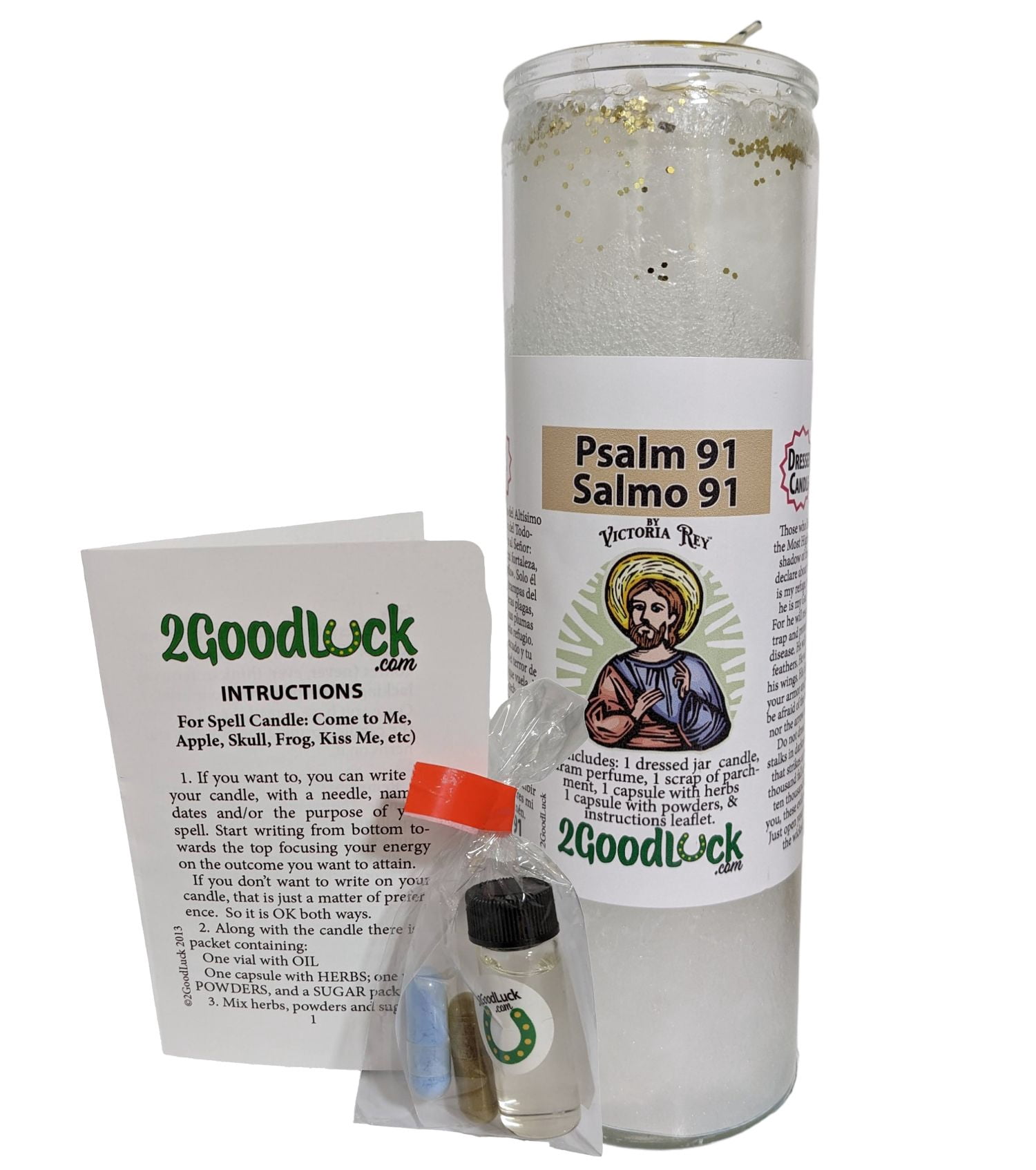 Psalm 91 Dressed Candle Kit - Salmo 91 Proteccion - Walmart.com