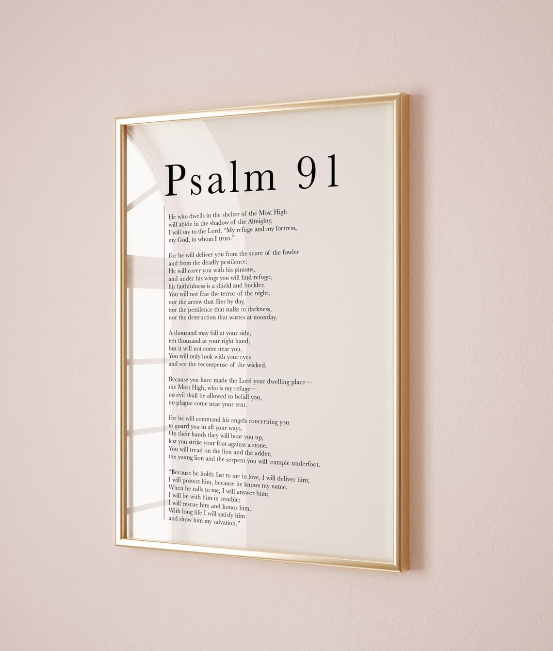 Psalm 91 Poster Psalm 91 Scripture Posters Popular Christian Quote Cute ...