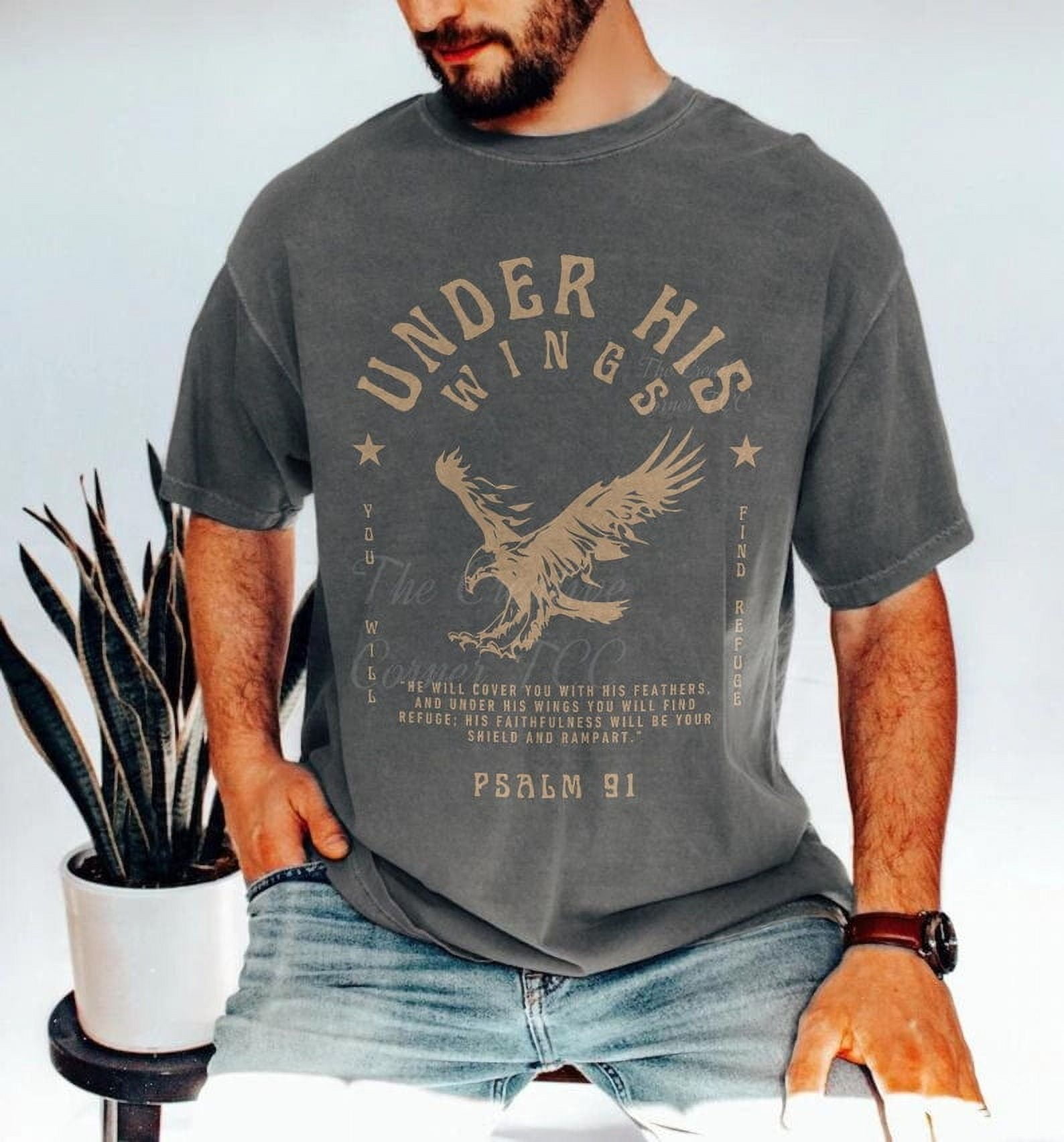 Psalm 91 Shirt For Men, Christian Men Tshirt, Christian Vintage Shirt ...