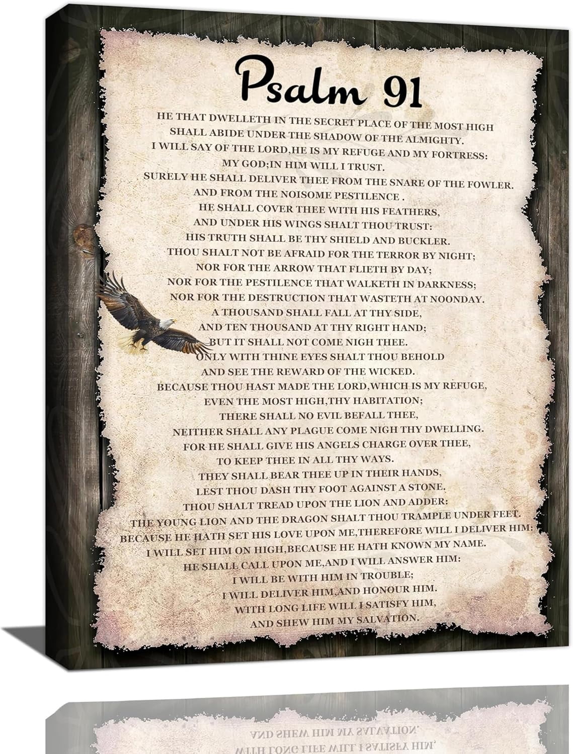 Psalm 91 Wall Art poster Bible Verses Wall Decor Christian Wall Art ...