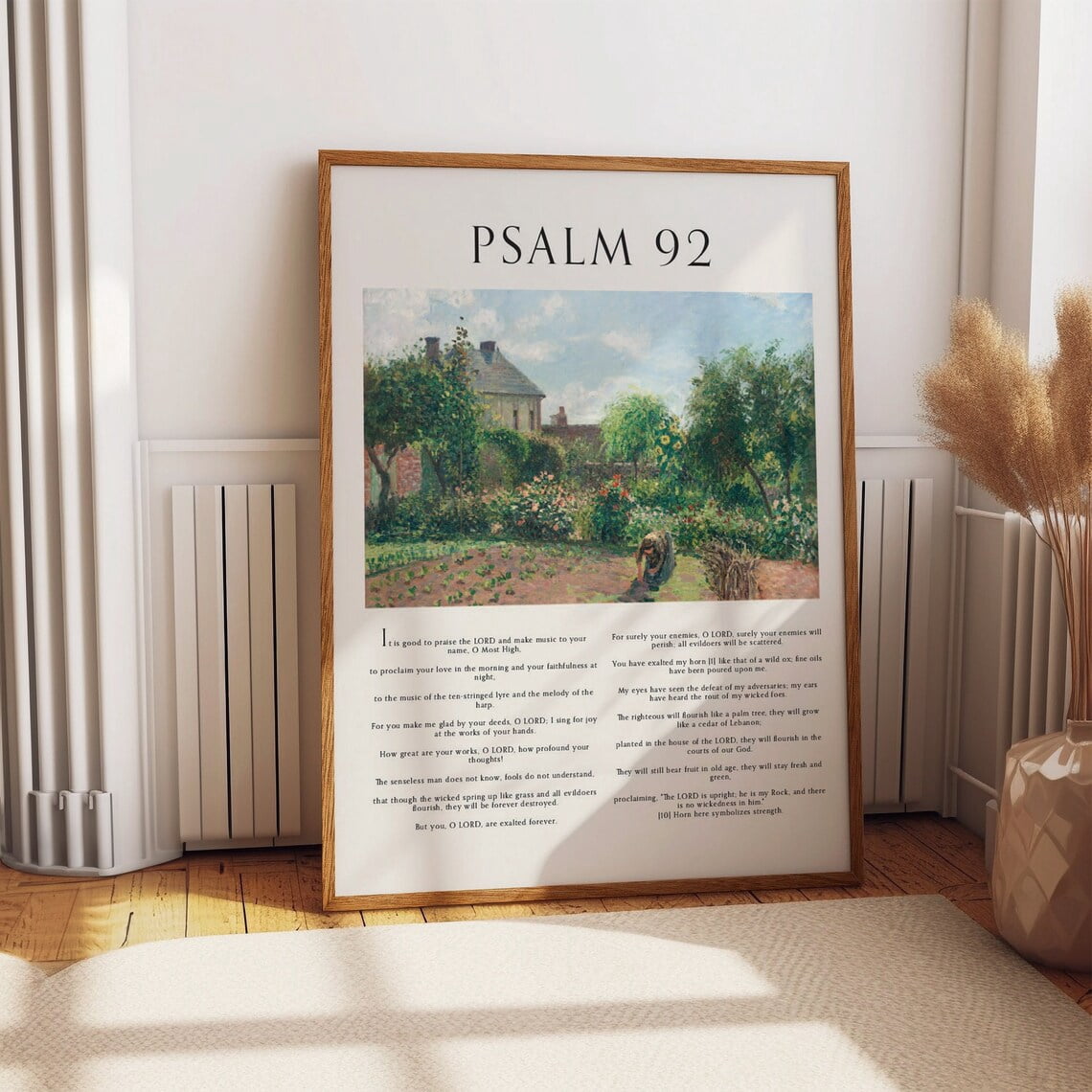 Psalm 92 Wall Art Bible Poster - Inspire Your Home And Office With ...