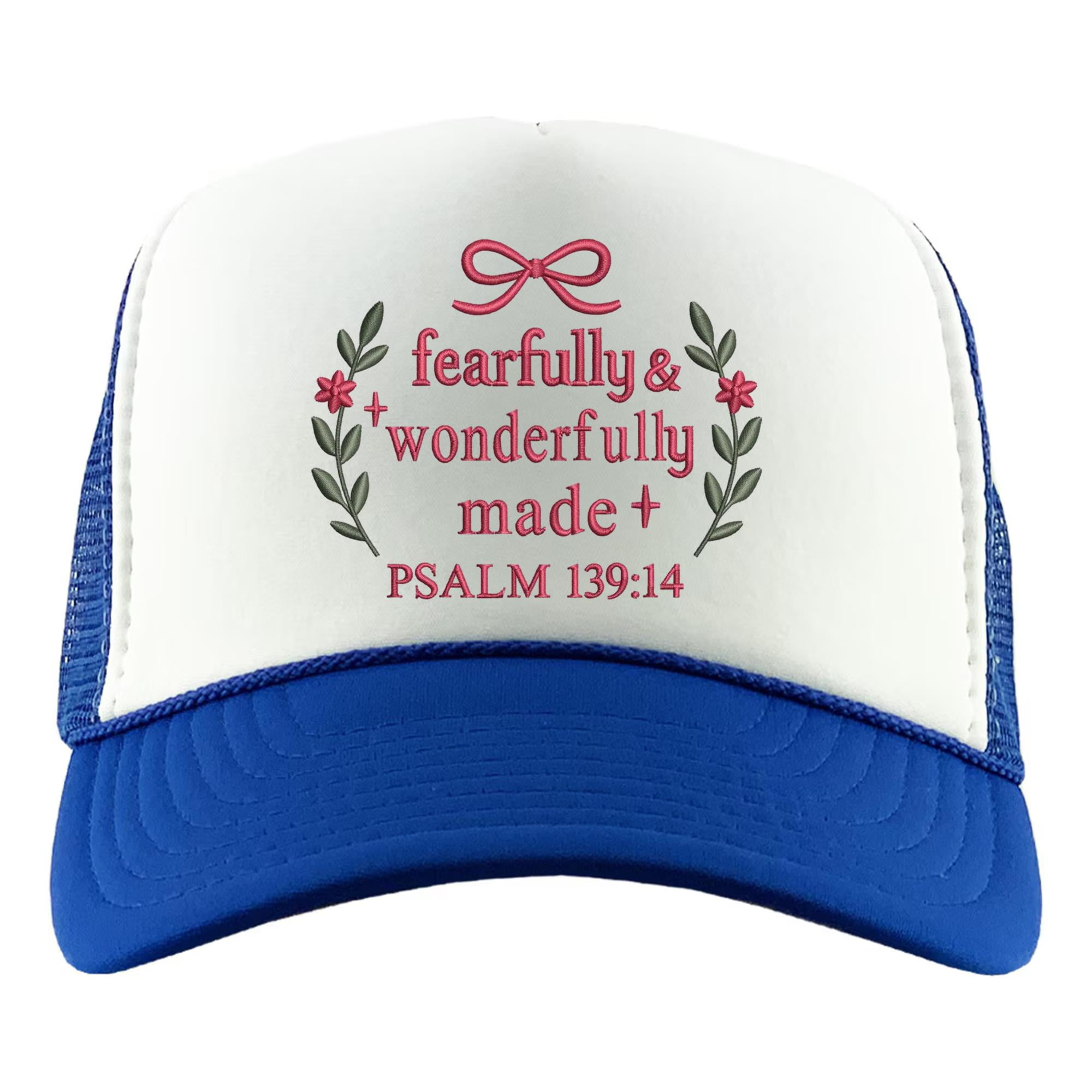 Psalm Christian bible verse embroidered snapback trucker hat ...