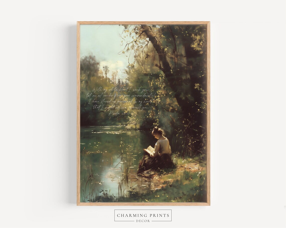 Psalm One Nineteen Word In My Heart Poster, Unframed Size 24x36 ...