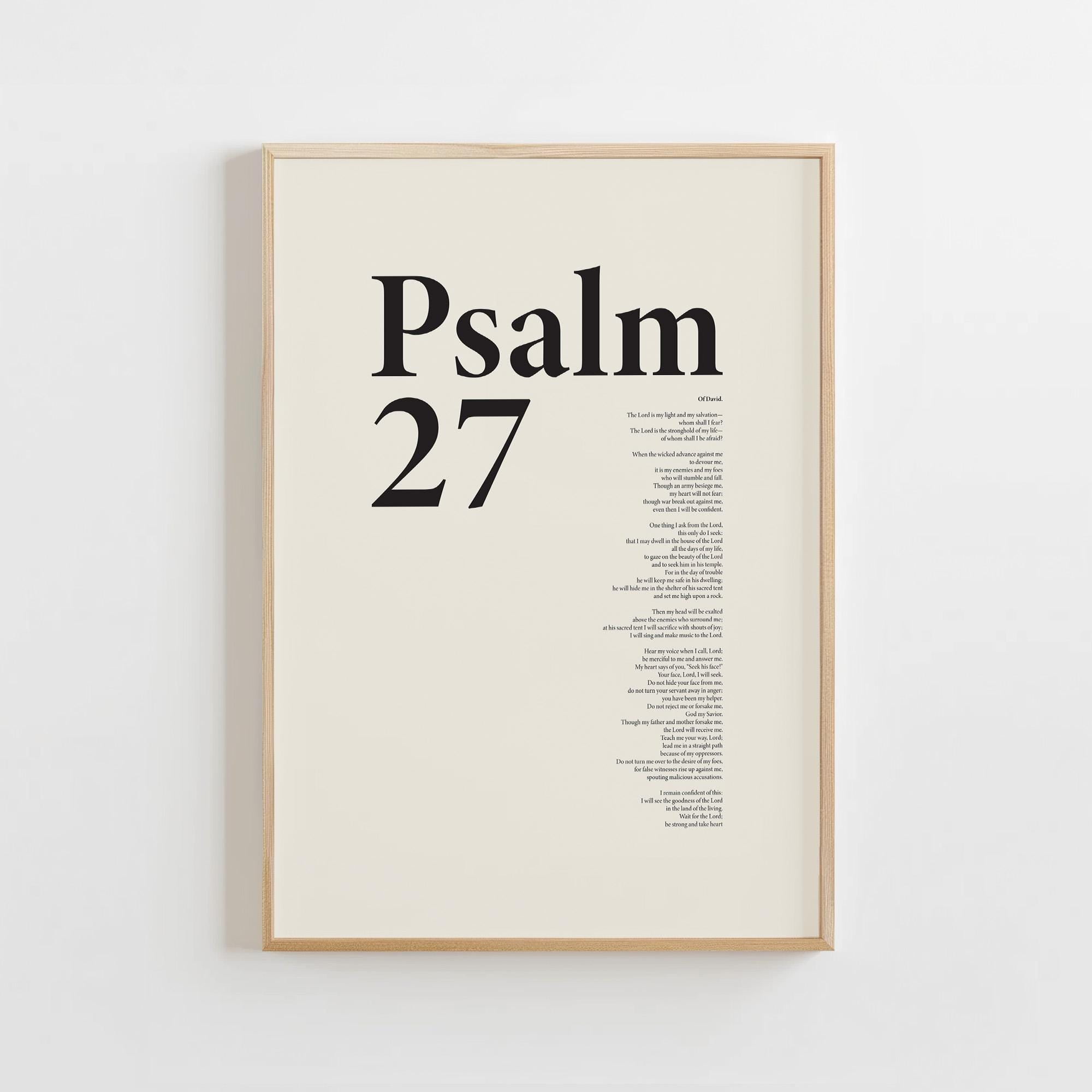 Psalm Poster, Christian Poster, Religious Poster, Scripture Poster ...