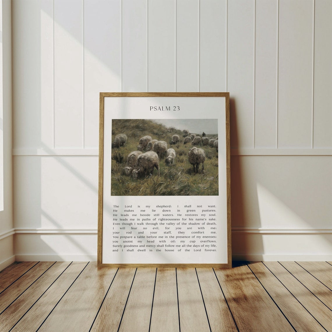 Psalm Twenty Three Scripture Wall Poster, Unframed Size 24x36 - Walmart.com