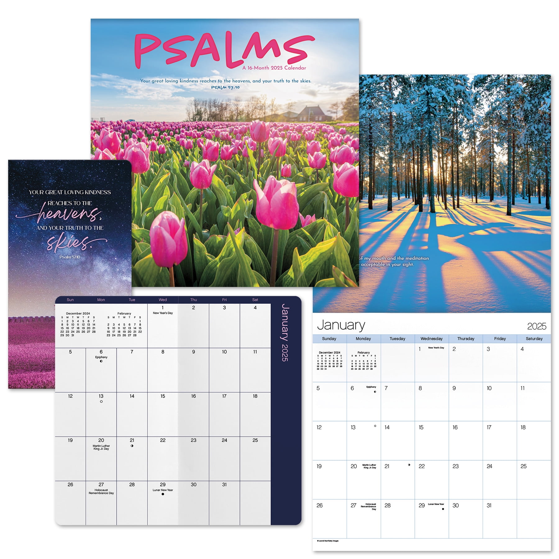Psalms 2025 Calendar and Pocket Planner - Walmart.com