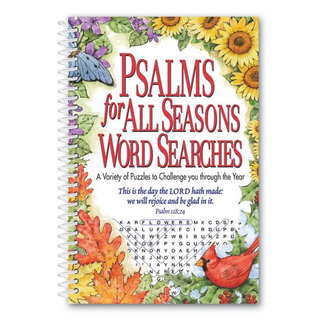 Psalms for All Seasons Word Searches, (Spiral-Bound) - Walmart.com