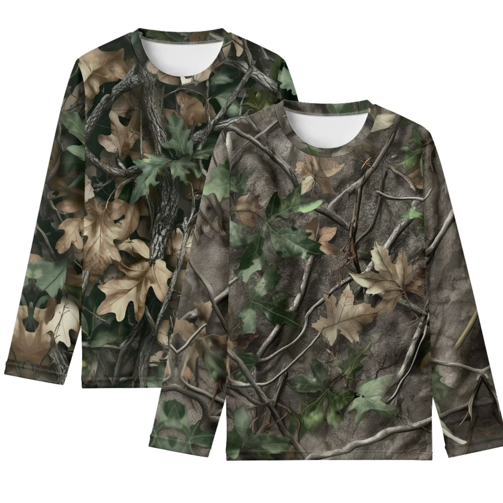 Psesaysky 2 Pack Hunting Camo Forest Boys Long Sleeve Shirts 5-6 Years ...