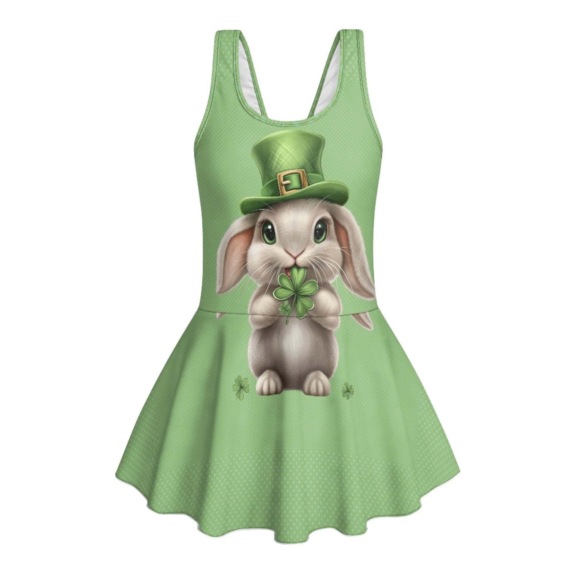 Psesaysky Big Girls One Piece Rabbit Swimsuit St. Patrick Swimwear ...