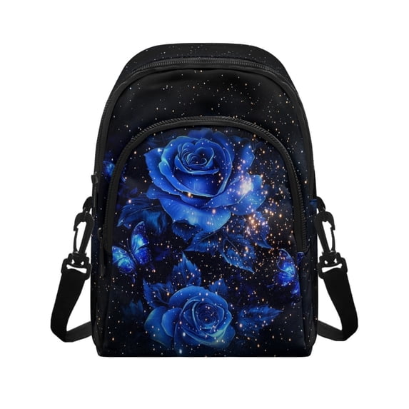 Psesaysky Blue Starry Butterfly Fanny Pack with Multi-Use Zipper ...
