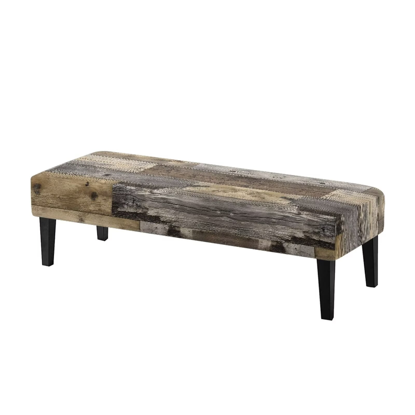 Psesaysky Brown Wooden Patchwork Dining Bench Cover, Stretch Piano ...