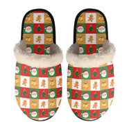 OoohGeez Womens Fuzzy Sherpa Slippers, Bob Ross TV, Funny Non Slip ...
