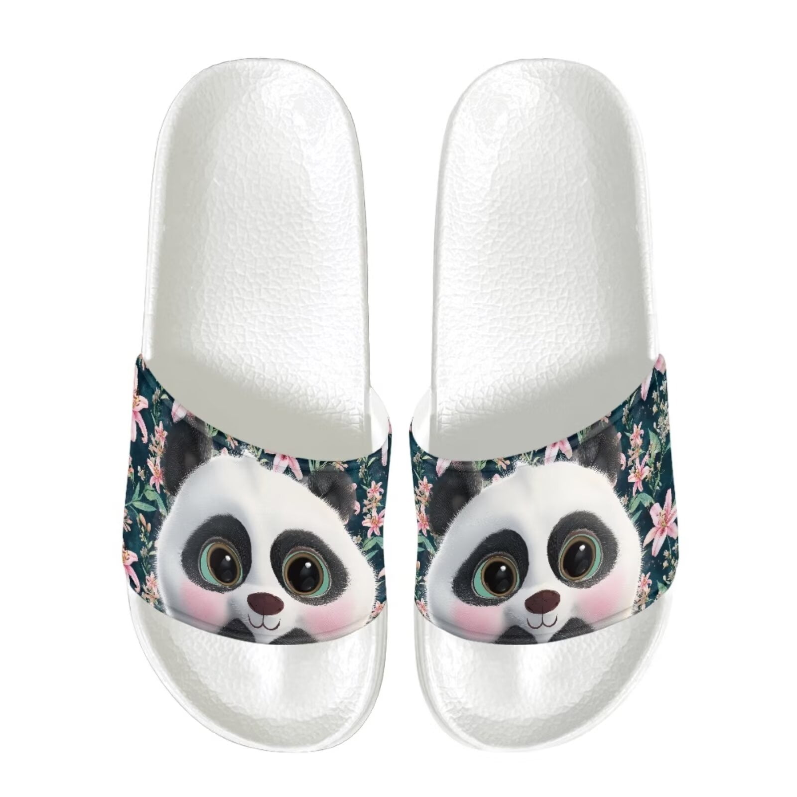 Psesaysky Cute Panda Slide Sandals for Men Teen Boys Easy to Clean and ...