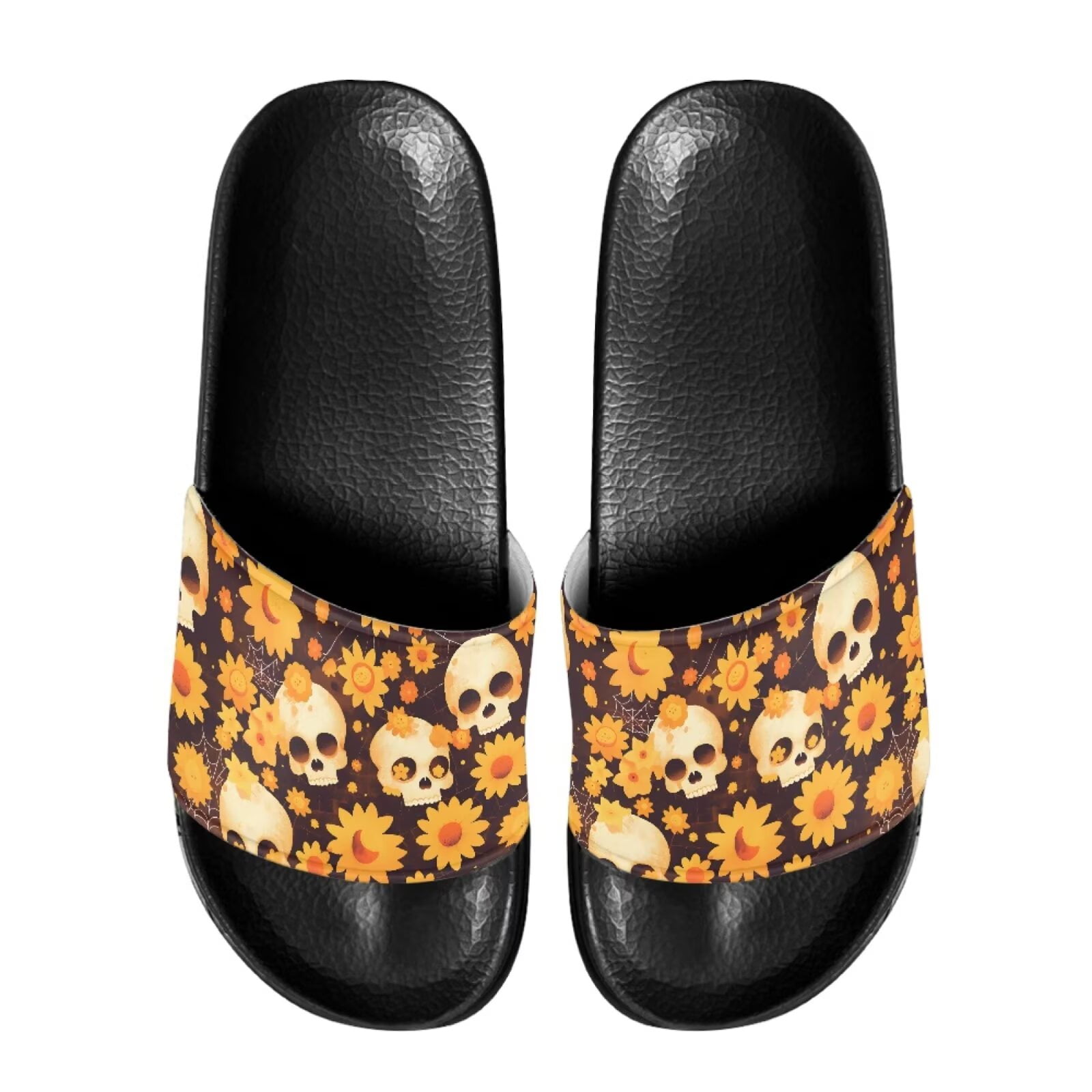 Psesaysky Daisy Skeleton Slide Sandals for Men Big Boys Comfortable ...