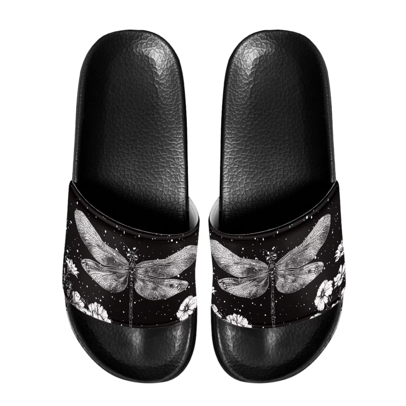 Psesaysky Dragonfly Pattern Slide Sandals for Men Boys Fashionable ...