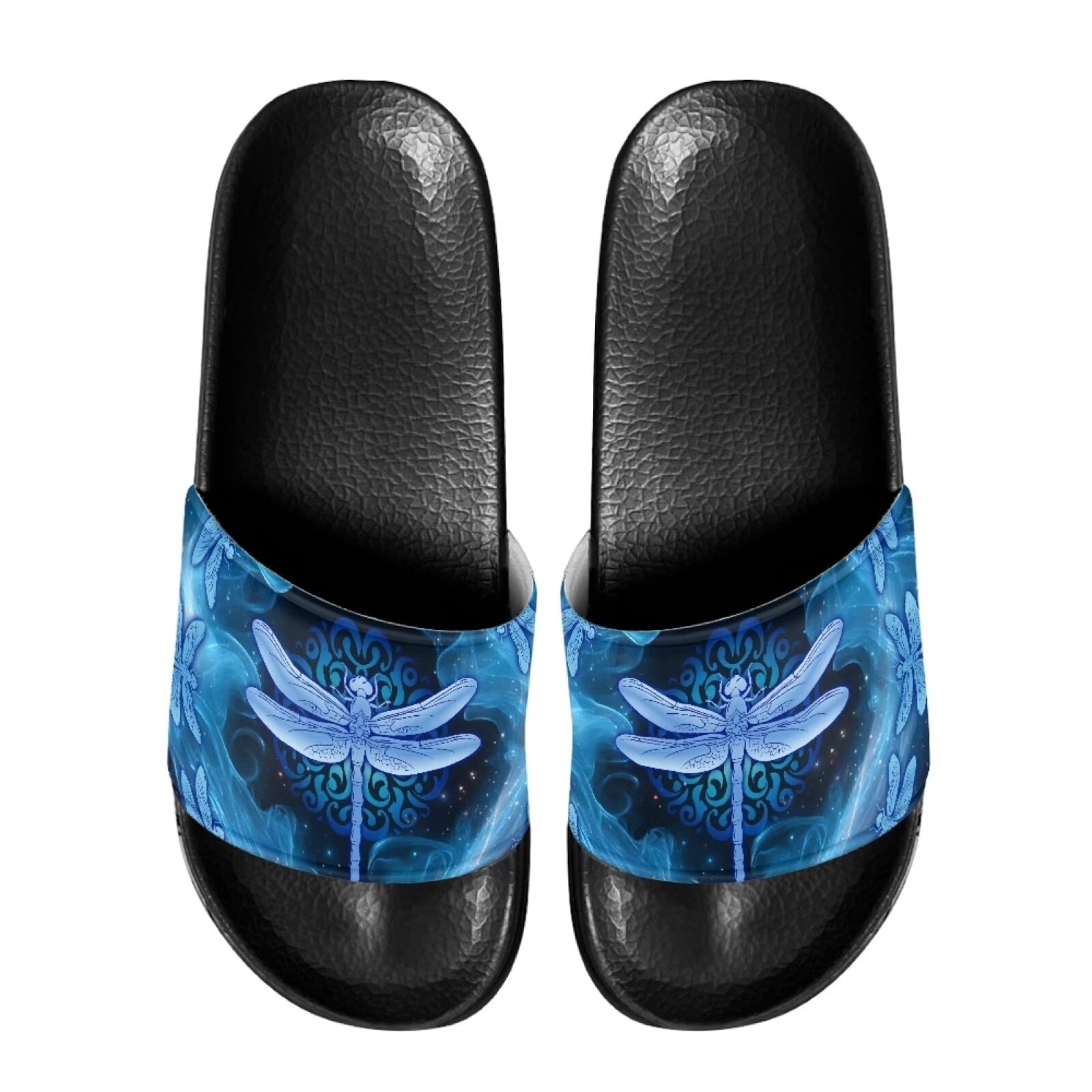 Psesaysky Drgonfly Printed Slide Sandals for Women Girls Soft ...