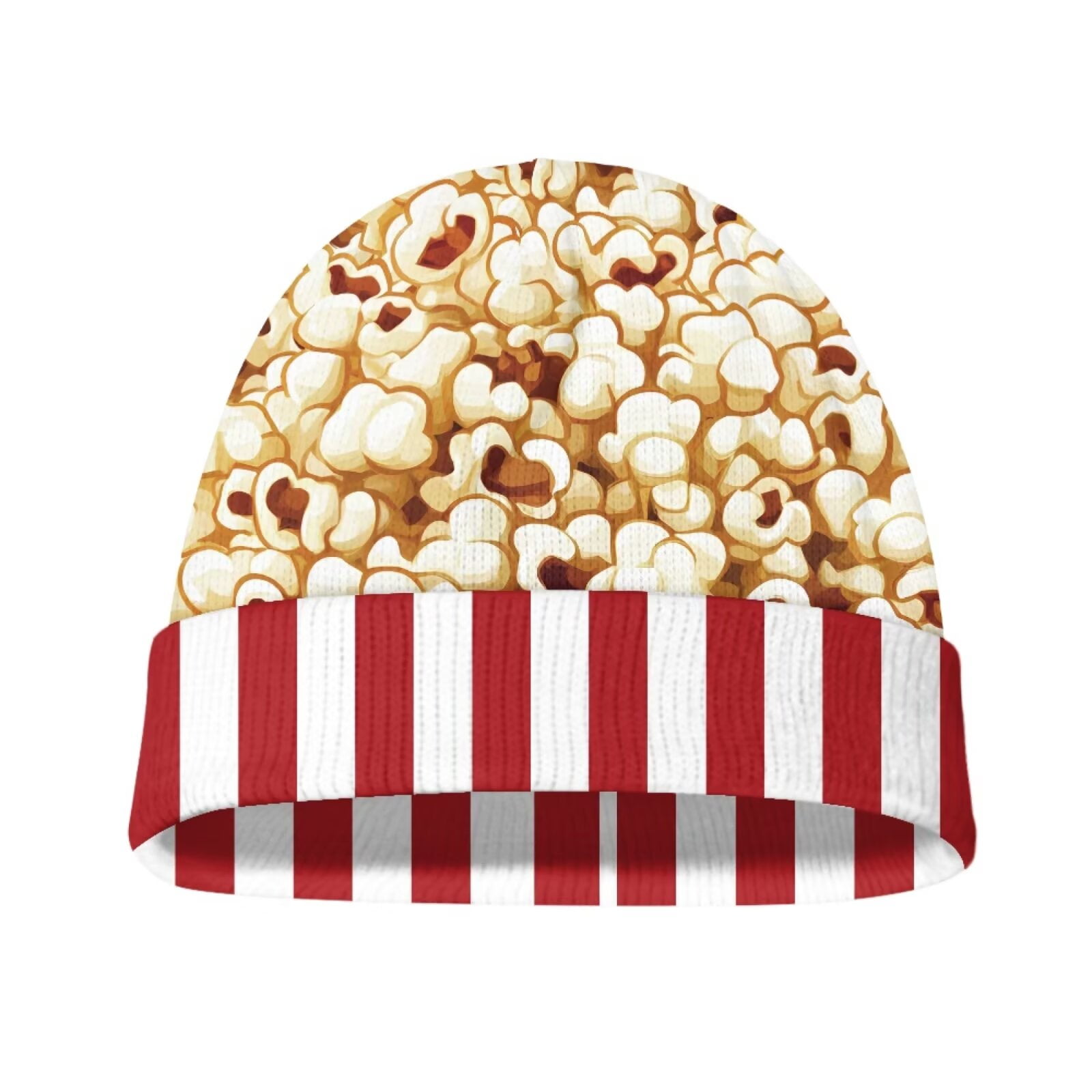 Psesaysky Kids Popcorn Design Print Beanie Hats for Unisex, Toddler ...