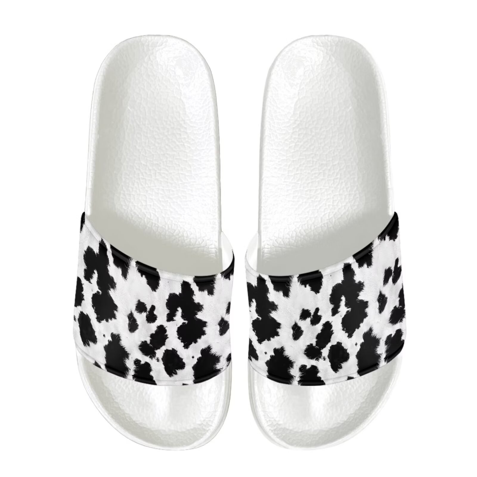 Psesaysky Milk Cow Skin Slide Sandals for Women Big Girls Fashionable ...