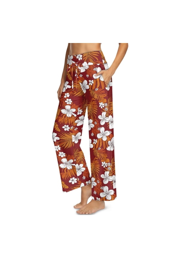 Tropical Print Pants