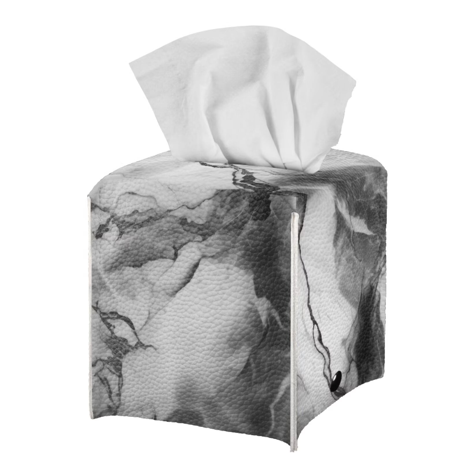Psesaysky Tissue Box Cover Square – Grey Marble Tissue Box Holder ...
