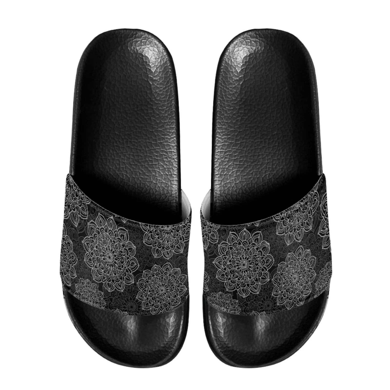 Psesaysky Tribal Nation Style Slide Sandals with Flowers for Men Boys ...
