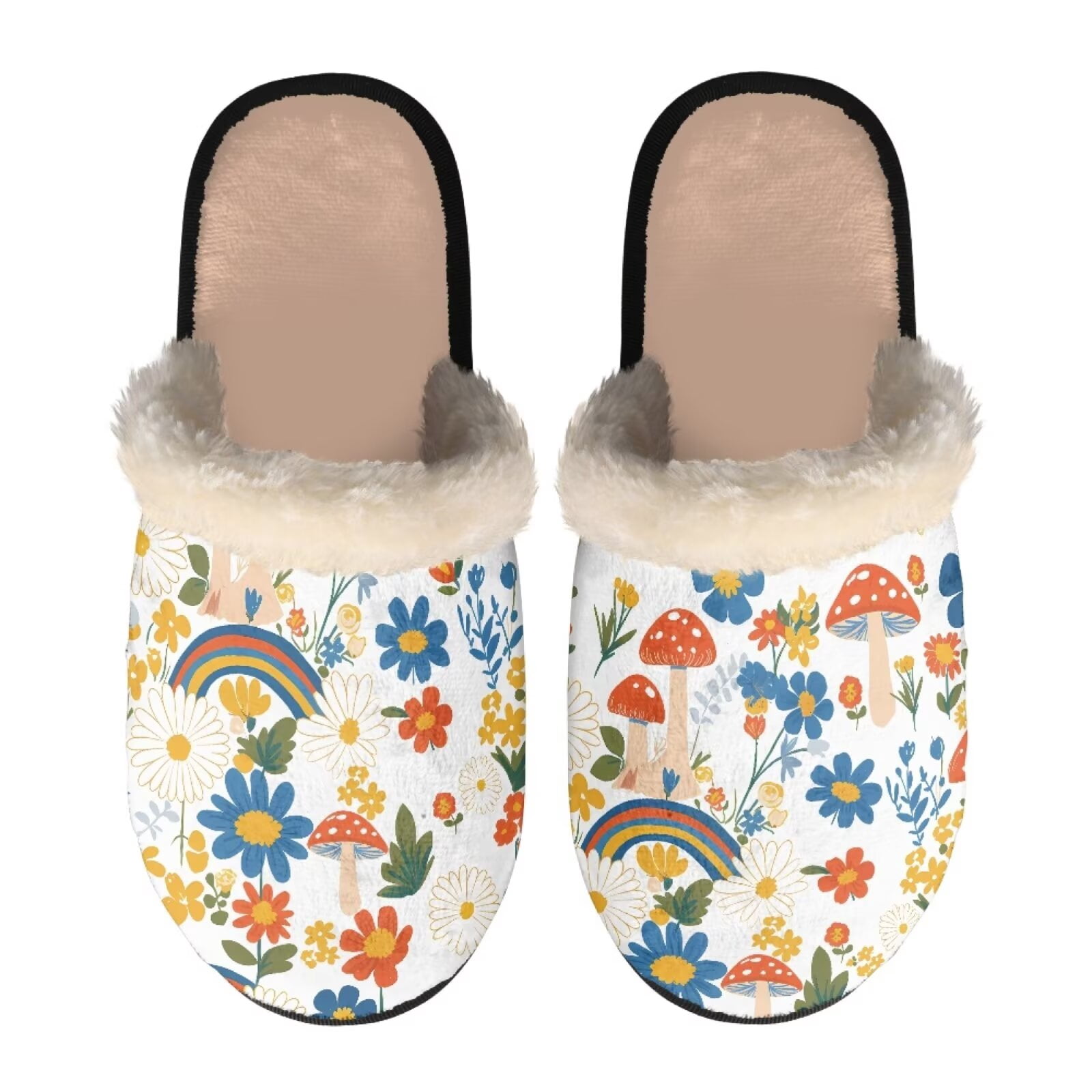 Psesaysky Women's Plush Slippers Soft and Warm Slippers for Women ...