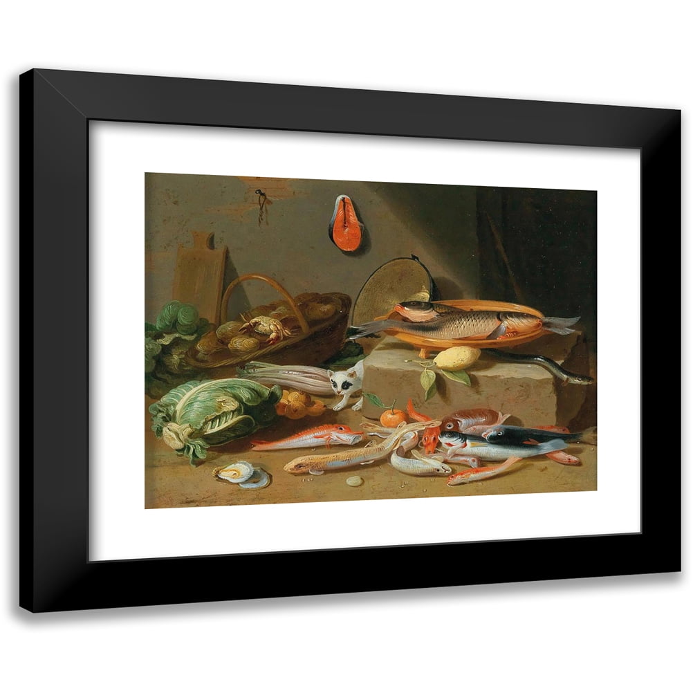 Pseudo Jan van Kessel II 14x11 Black Modern Framed Museum Art Print ...