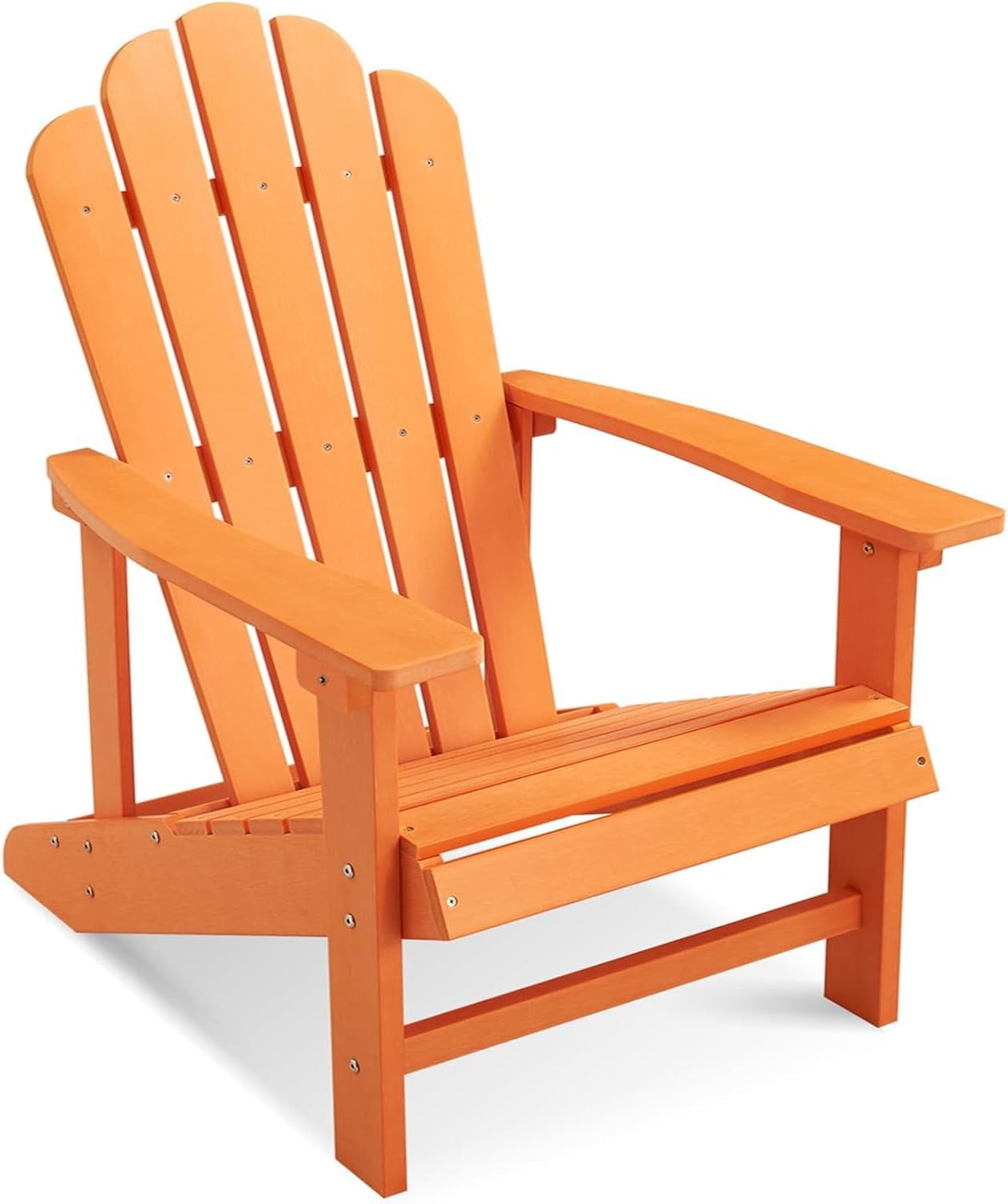 Psilvam Classic Adirondack Chair, Standard-Sized Poly Lumber Fire Pit ...