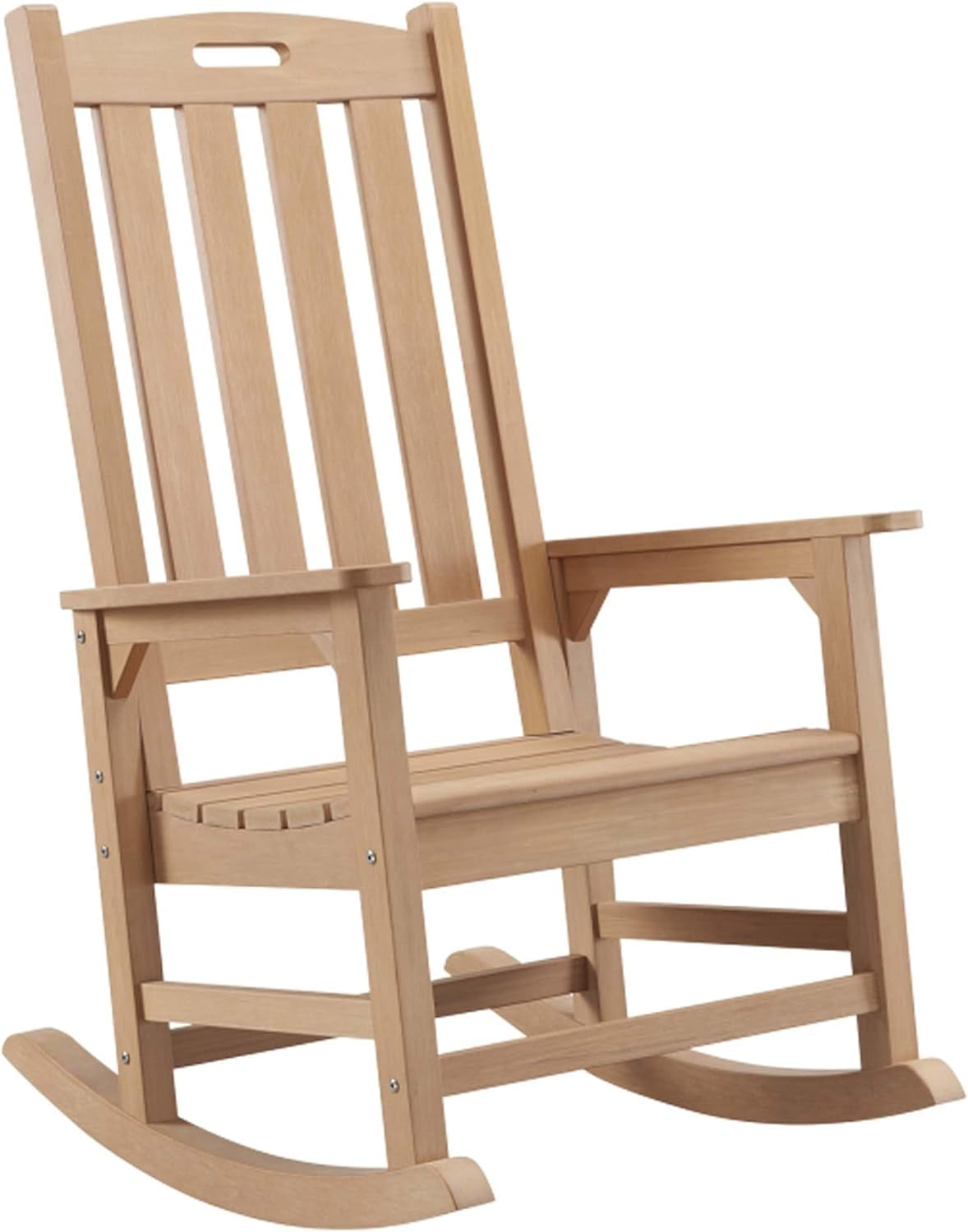 Psilvam Oversized Outdoor Rocking Chair, with 21" Wide Seat and 32 ...