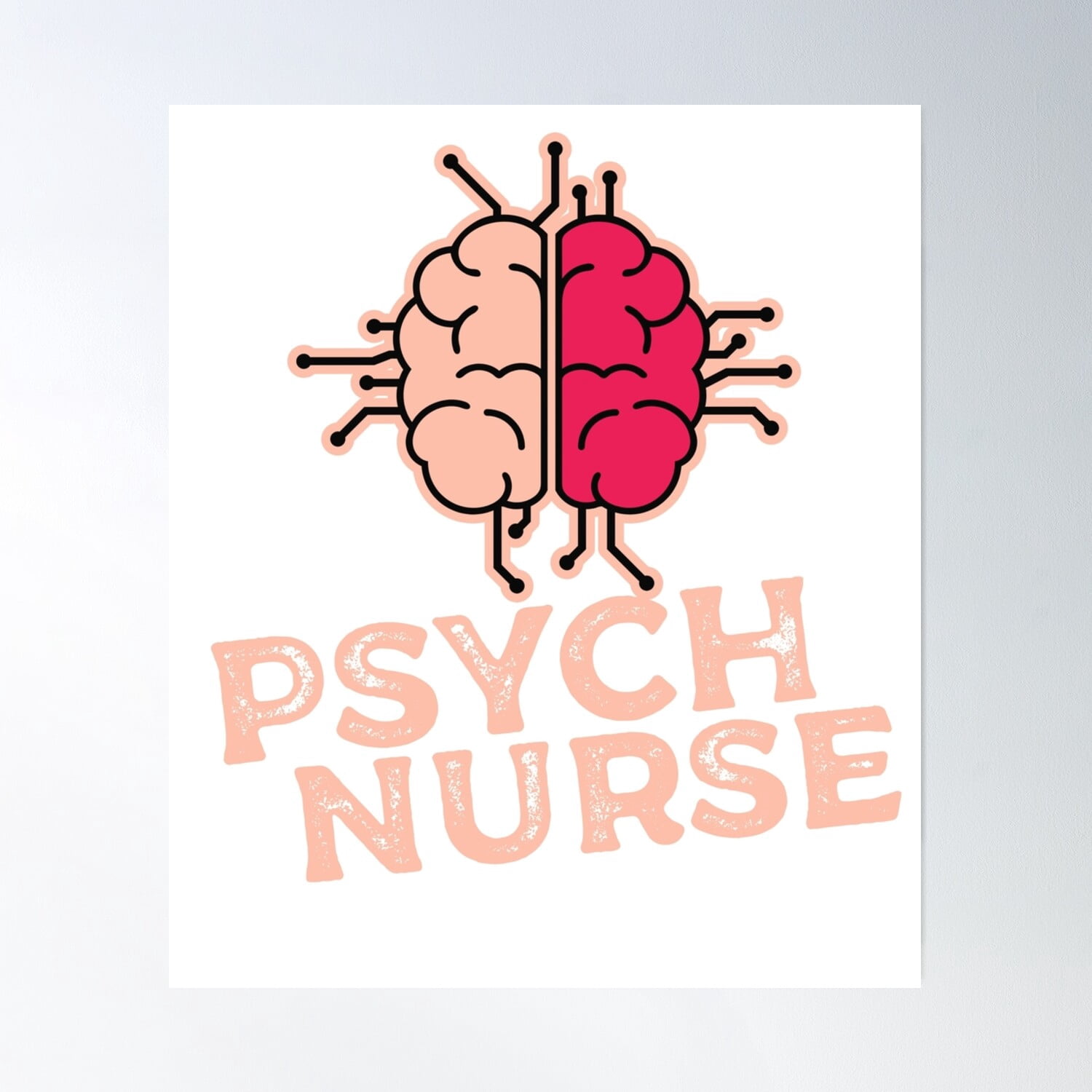 Psych Nurse Brain Logo | Mental Health Nurse | Mental Health Care ...