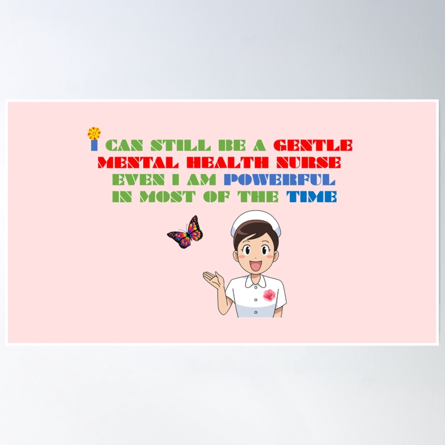 Psych Nurse Poster Wall Art, Modern Wall Decor, 16x24 UNFRAMED ...