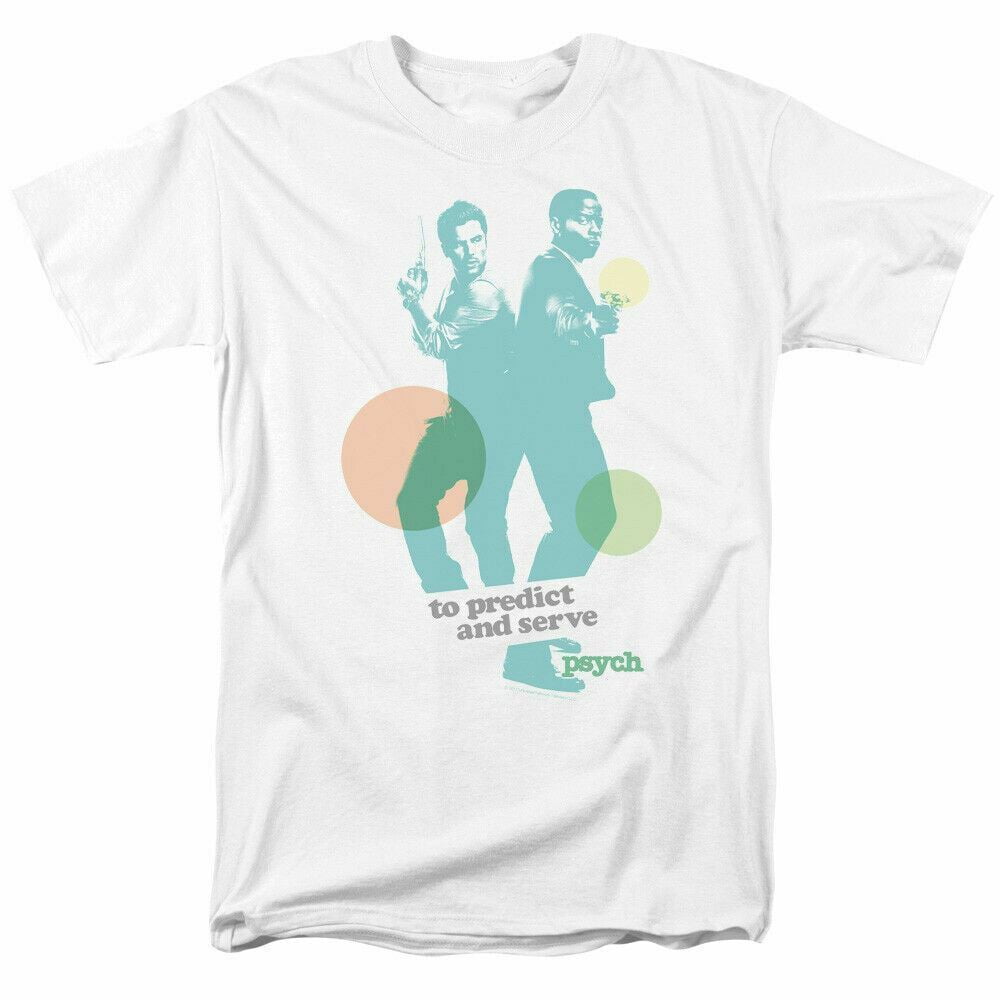 Psych Predict and Serve T Shirt Mens Licensed Classic TV Show Gus James ...